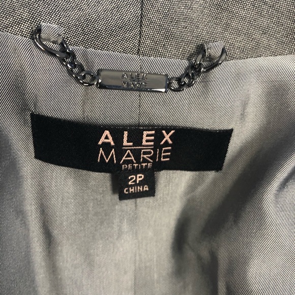 Alex Marie | Jackets & Coats | Alex Marie Petite Gray Bow Blazer | Poshmark